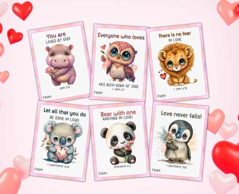 Editable Bible Valentines Cards, Love Scriptures, Love Bible Verses for ...