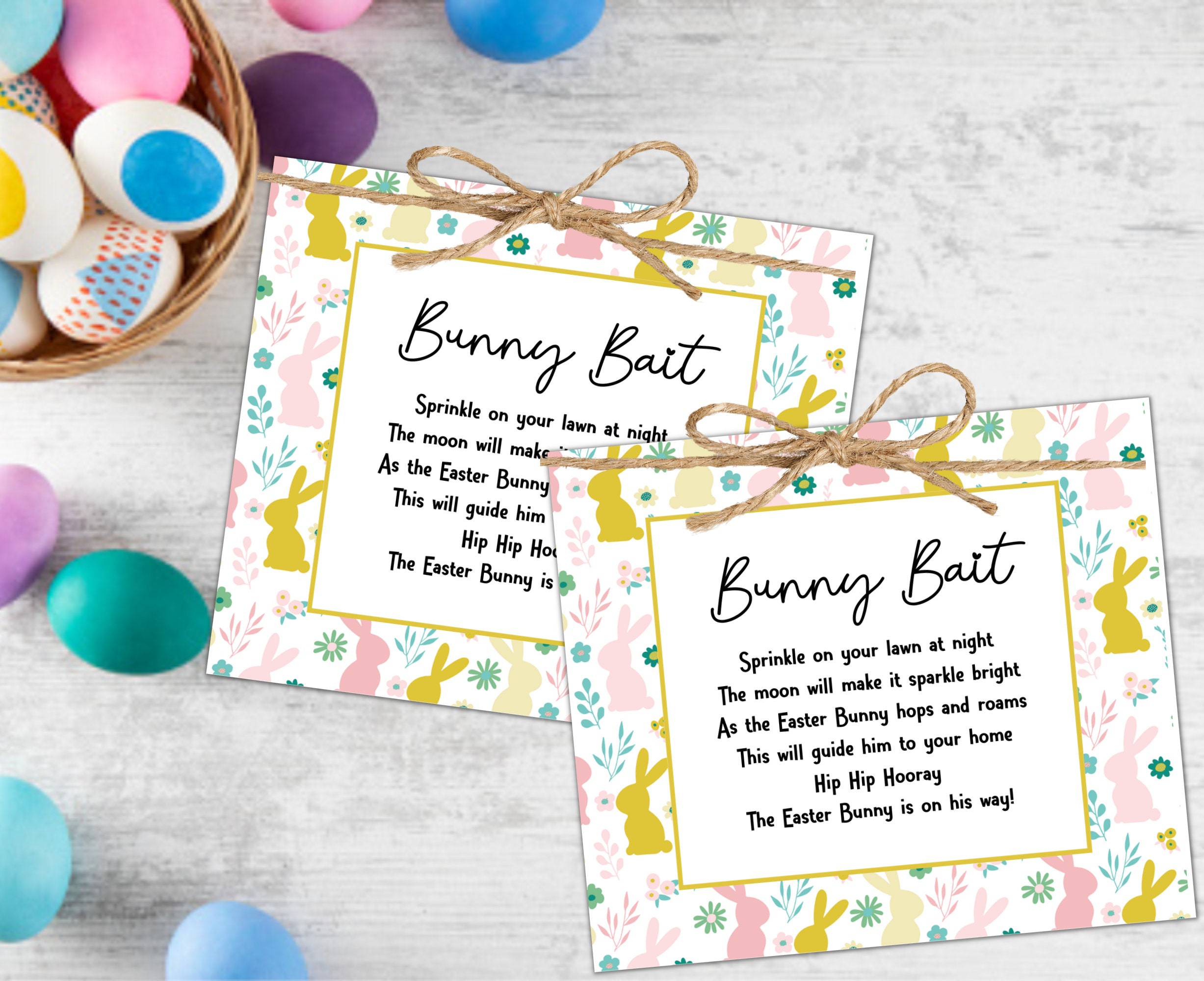 BUNNY BAIT Printable Gift Tags Bunny Bait for Kids Easter - Etsy