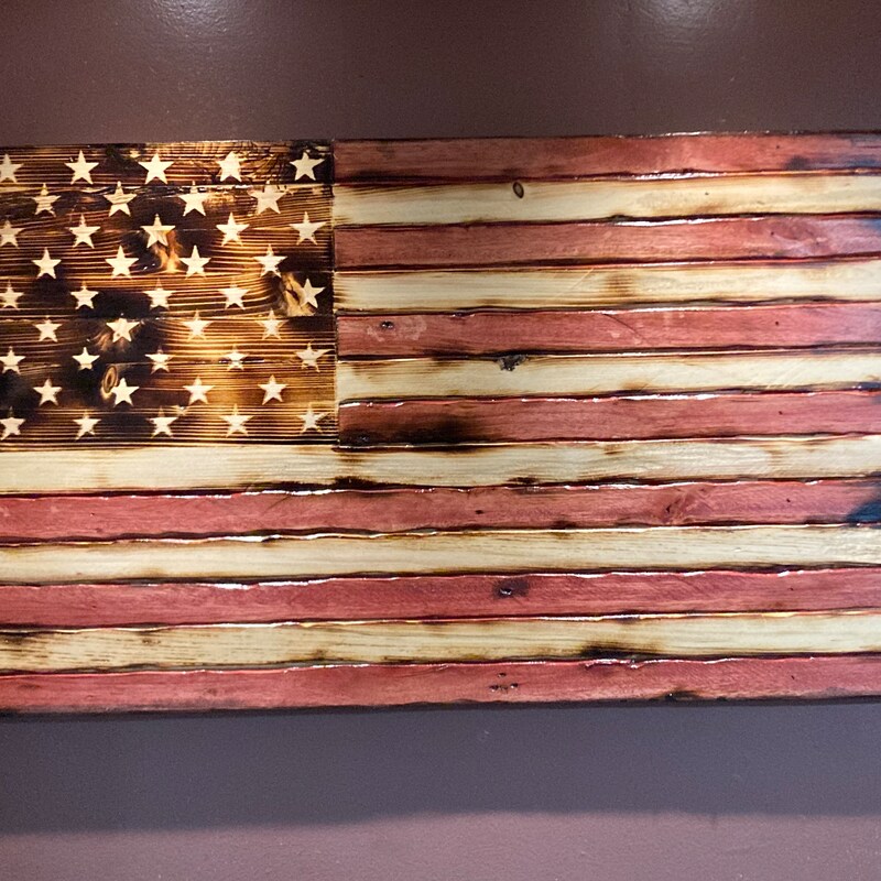 Rustic American Flag - Etsy