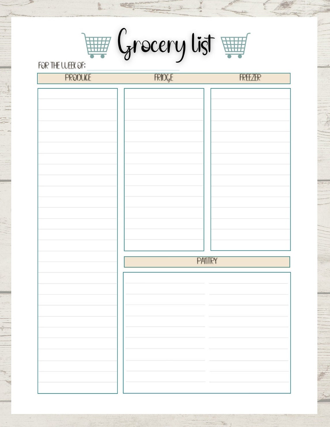 Ultimate Printable Kitchen Inventory Kit - Etsy