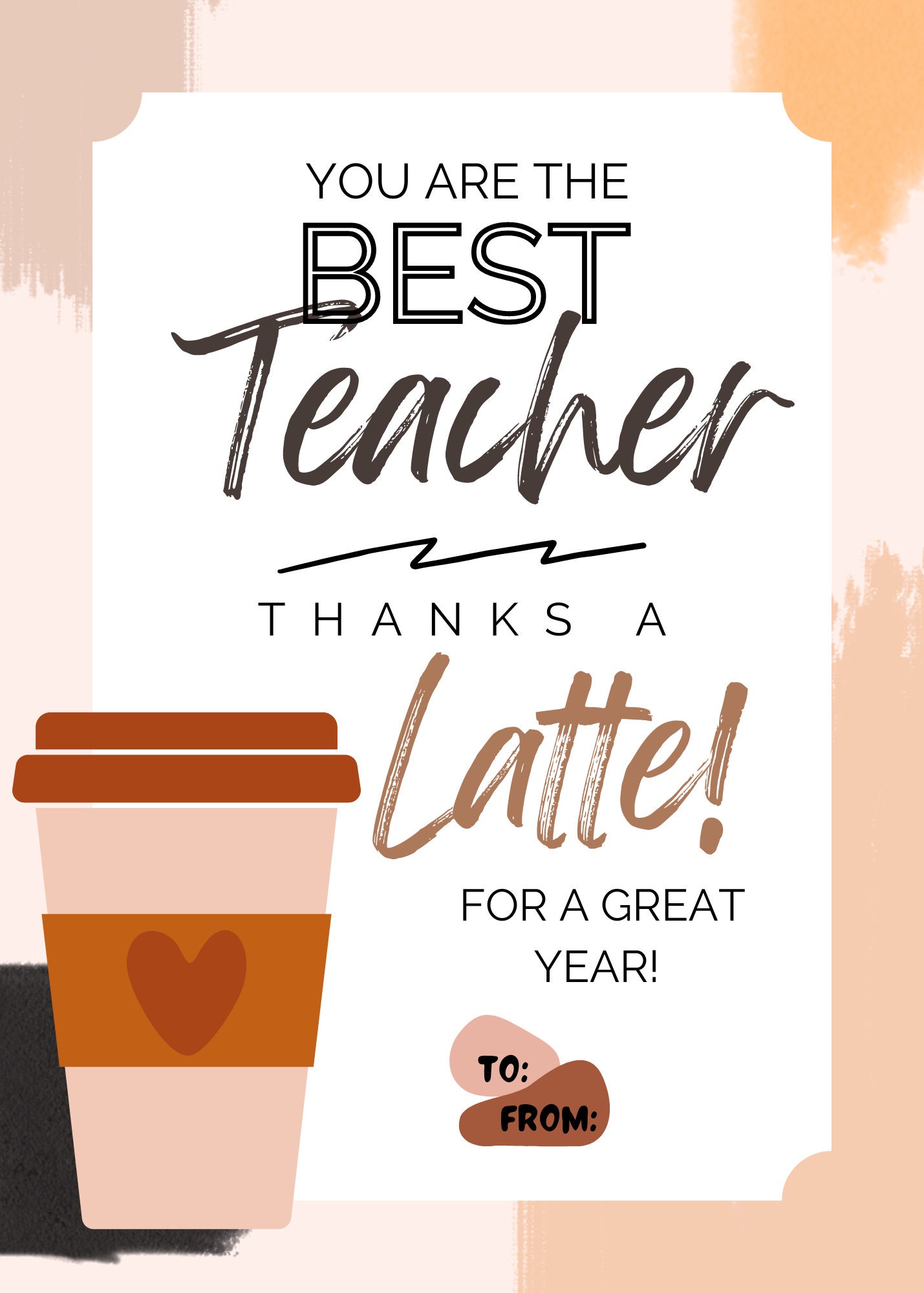 Printable Teacher Treat Cards - Etsy