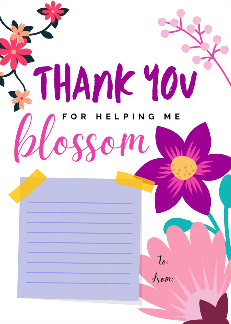 Printable Teacher Treat Cards - Etsy