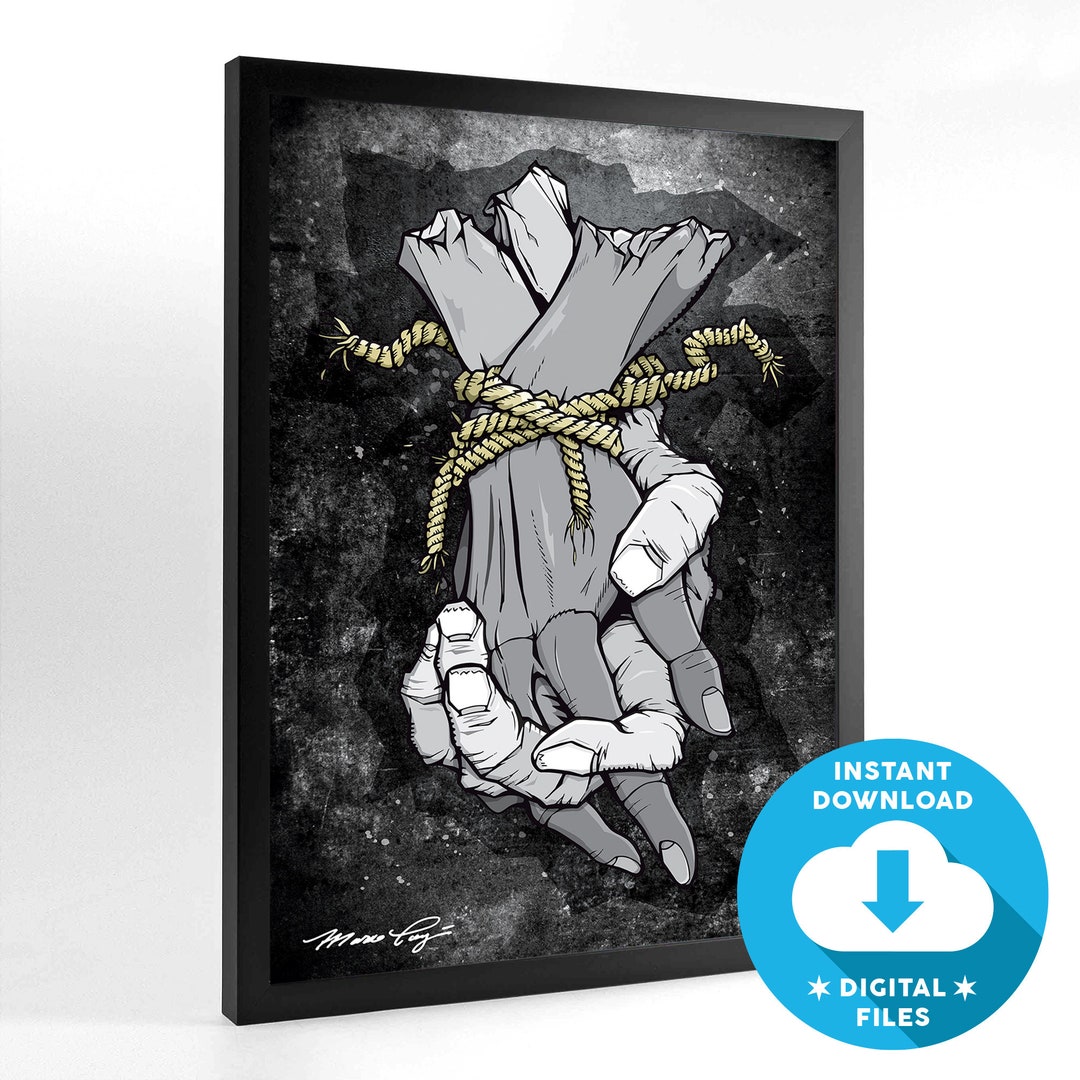 Devotion // Wall Decor // Illustration // Couple Poster // Digital ...