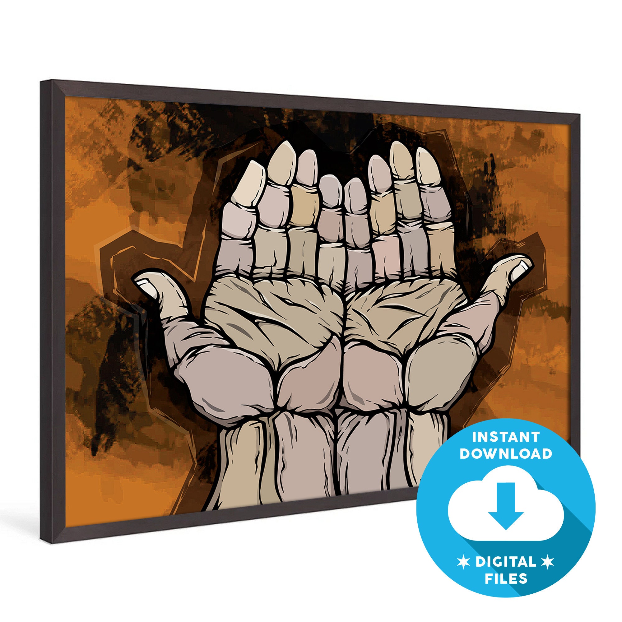 Compassion // Wall Decor // Illustration // Art Poster // Digital ...