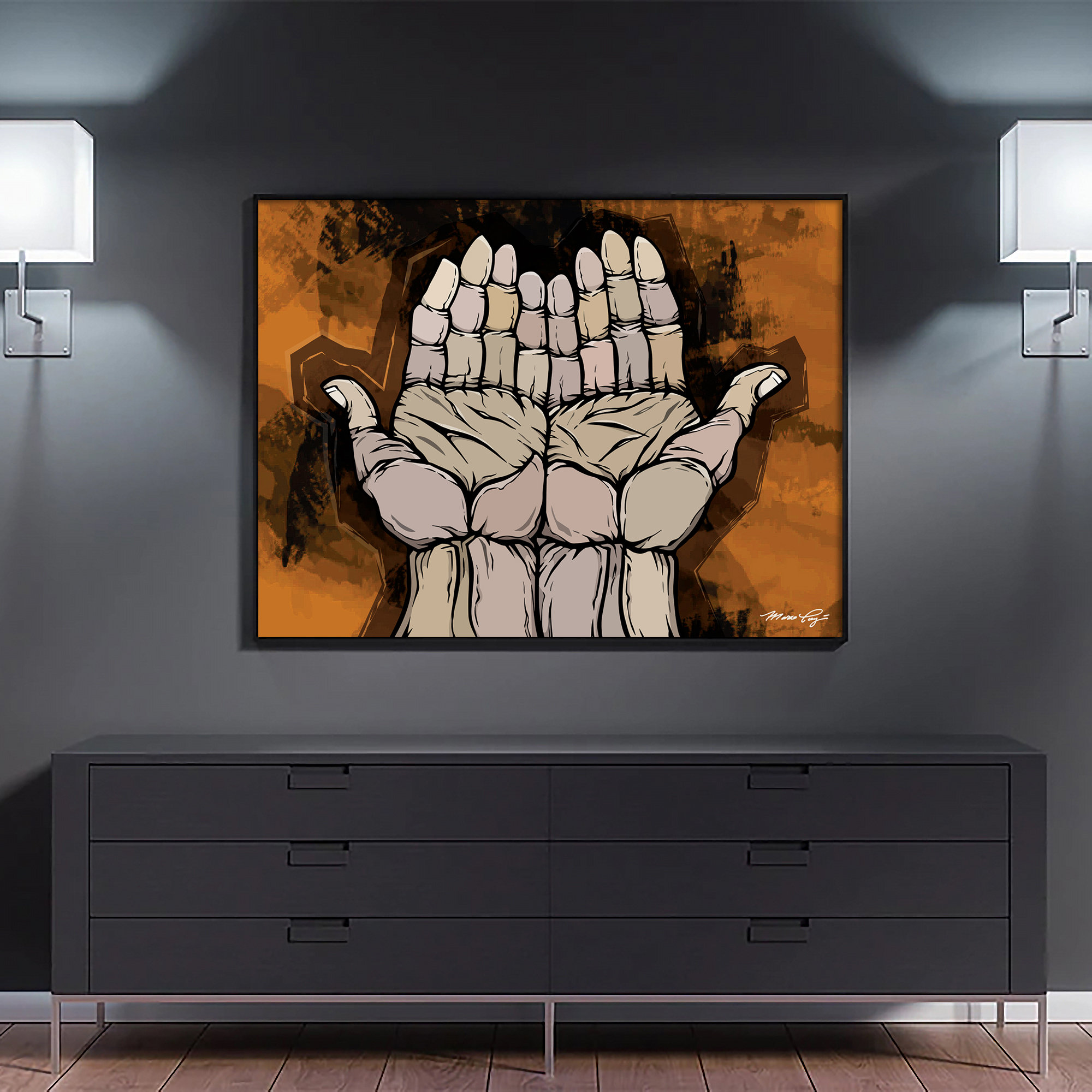Compassion // Wall Decor // Illustration // Art Poster // Digital ...