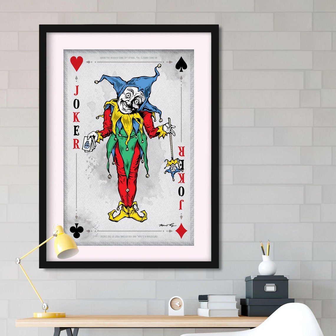 Surely You Jest // Wall Decor // Illustration // Clown Poster ...