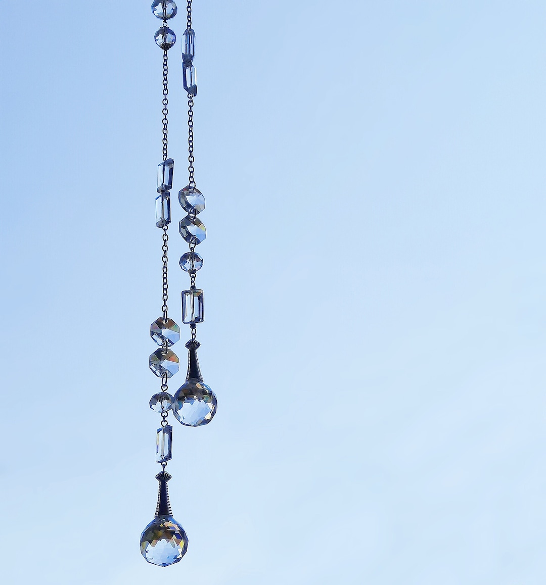 Minimalist Suncatcher, Window Decor, Light Catcher, Hanging Crystal ...