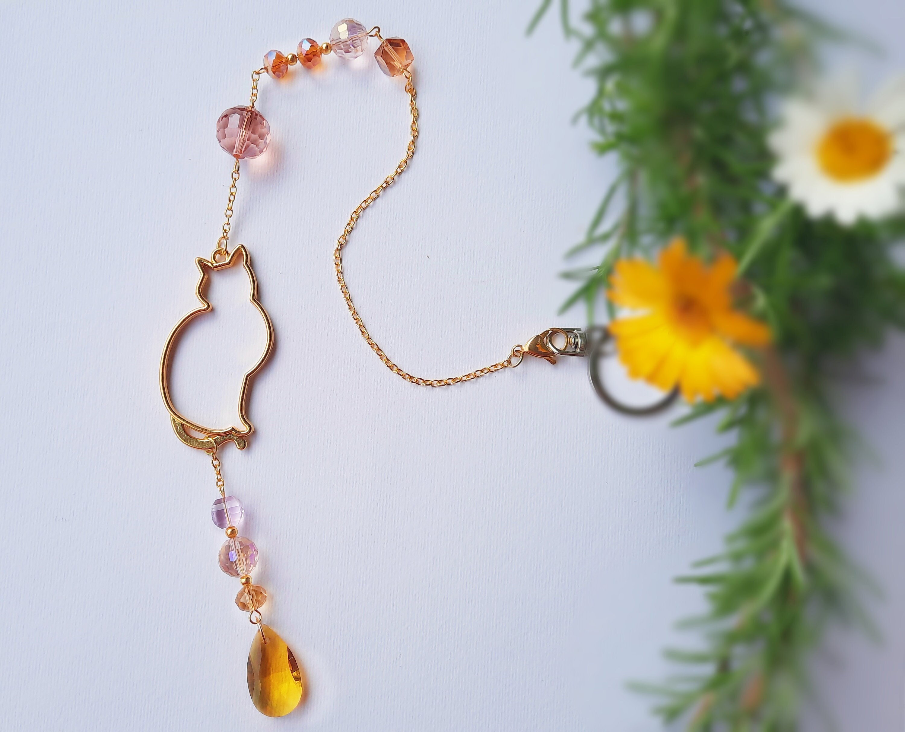 Cat Suncatcher Hanging Kitty Paw Gift for Cat People - Etsy
