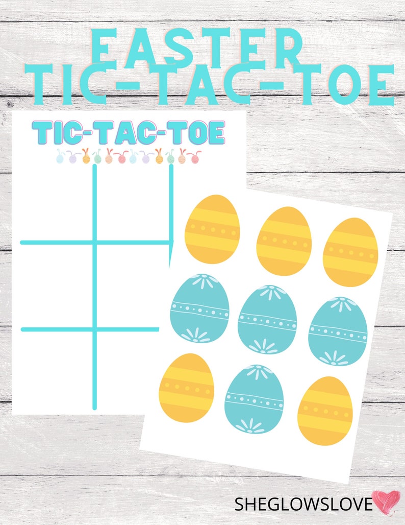 Printable Happy Easter Tic-tac-toe Game | Kids Activity Game | Easter ...