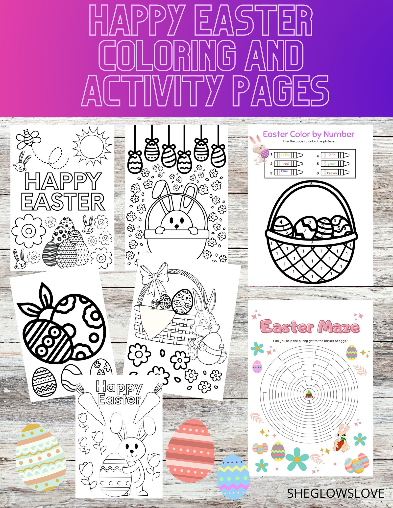 Printable Easter Coloring Pages for Kids, Easter Coloring & Activity ...