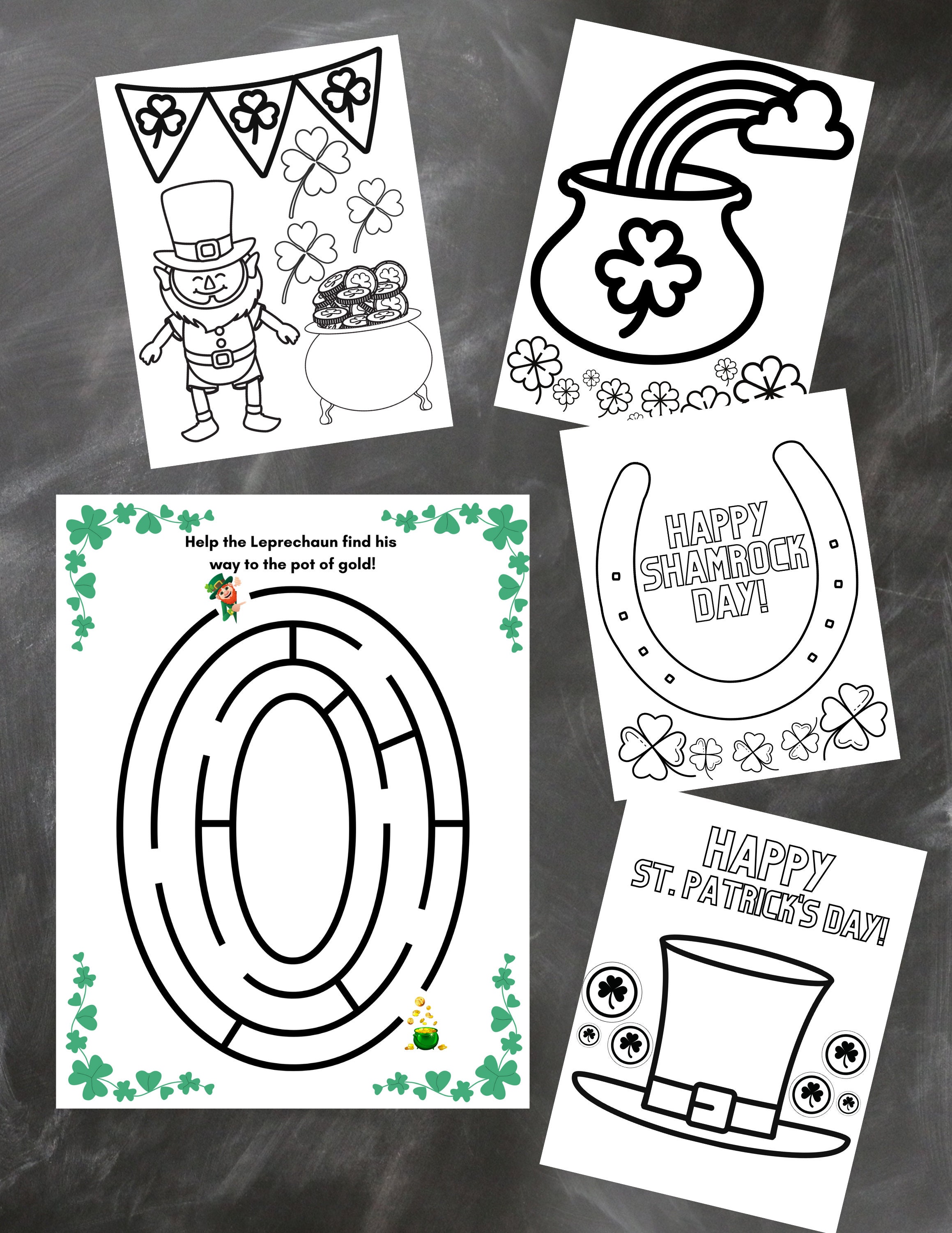 St. Patrick's Day Coloring Pages for Kids, St Patricks Coloring Sheets ...