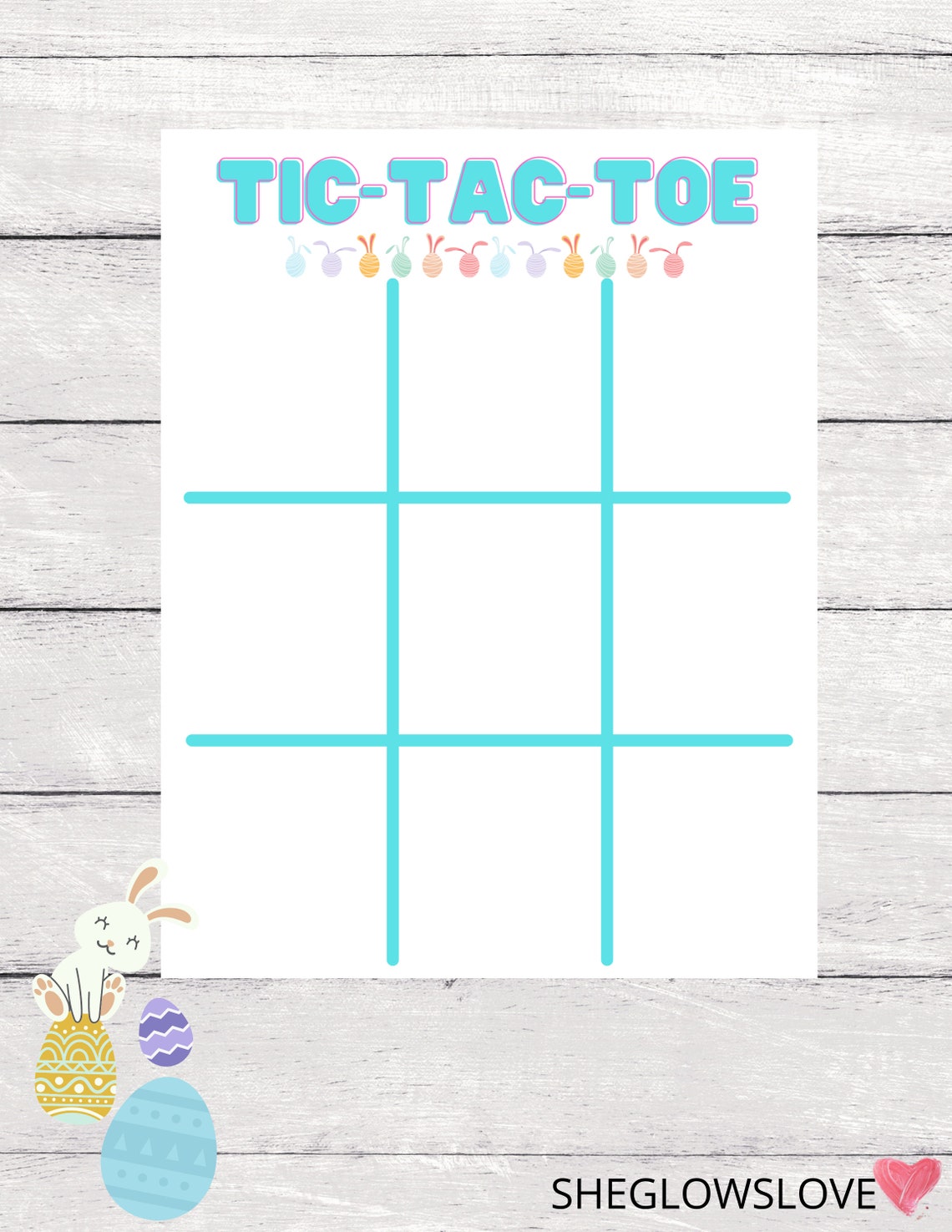 Printable Happy Easter Tic-tac-toe Game | Kids Activity Game | Easter ...
