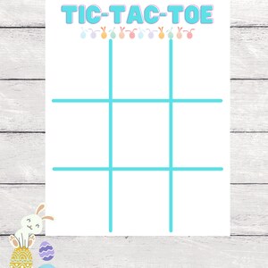 Printable Happy Easter Tic-tac-toe Game | Kids Activity Game | Easter ...