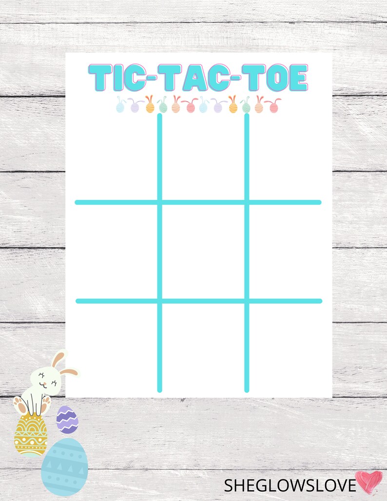 Printable Happy Easter Tic-tac-toe Game | Kids Activity Game | Easter ...