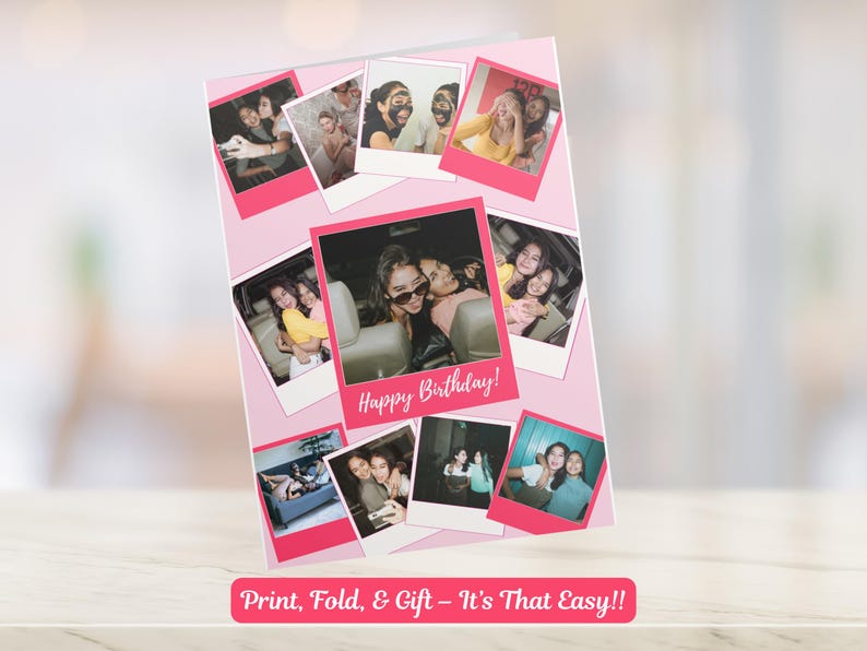 Editable Birthday Card Template | Custom Printable Birthday Card ...