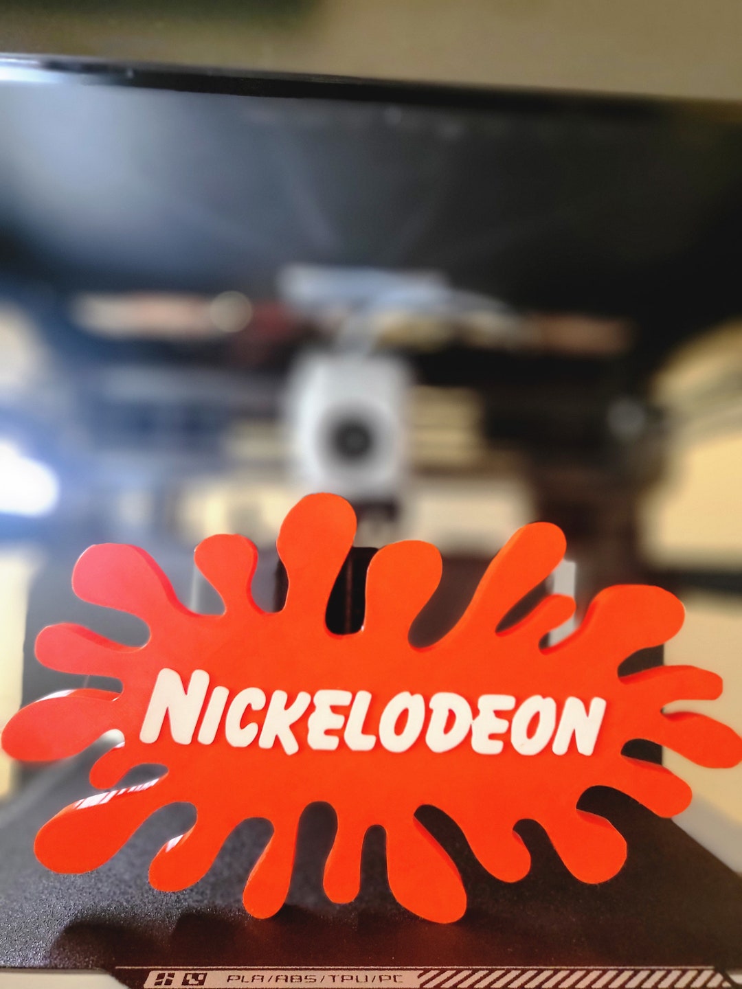 Vibrant 3D Printed 90s Nickelodeon Splat Logo - 8 Inches Wide! - Etsy