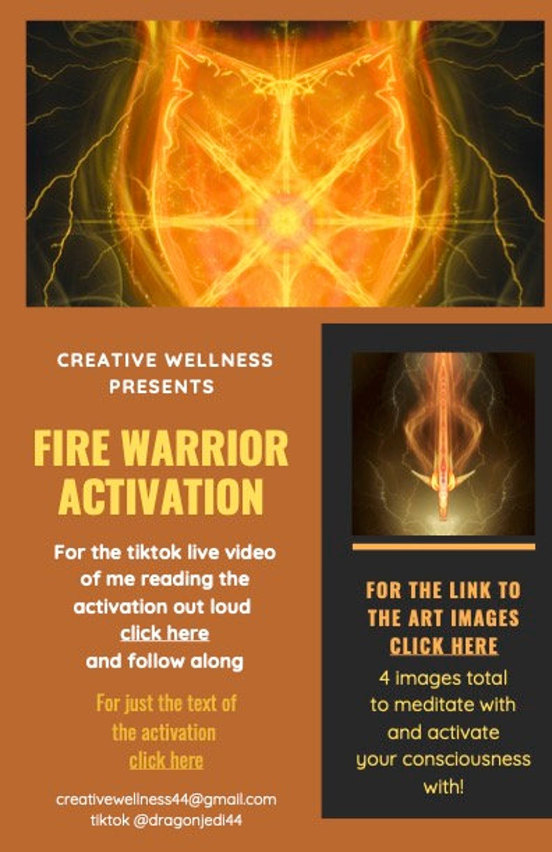 Fire Warrior Activation - Etsy