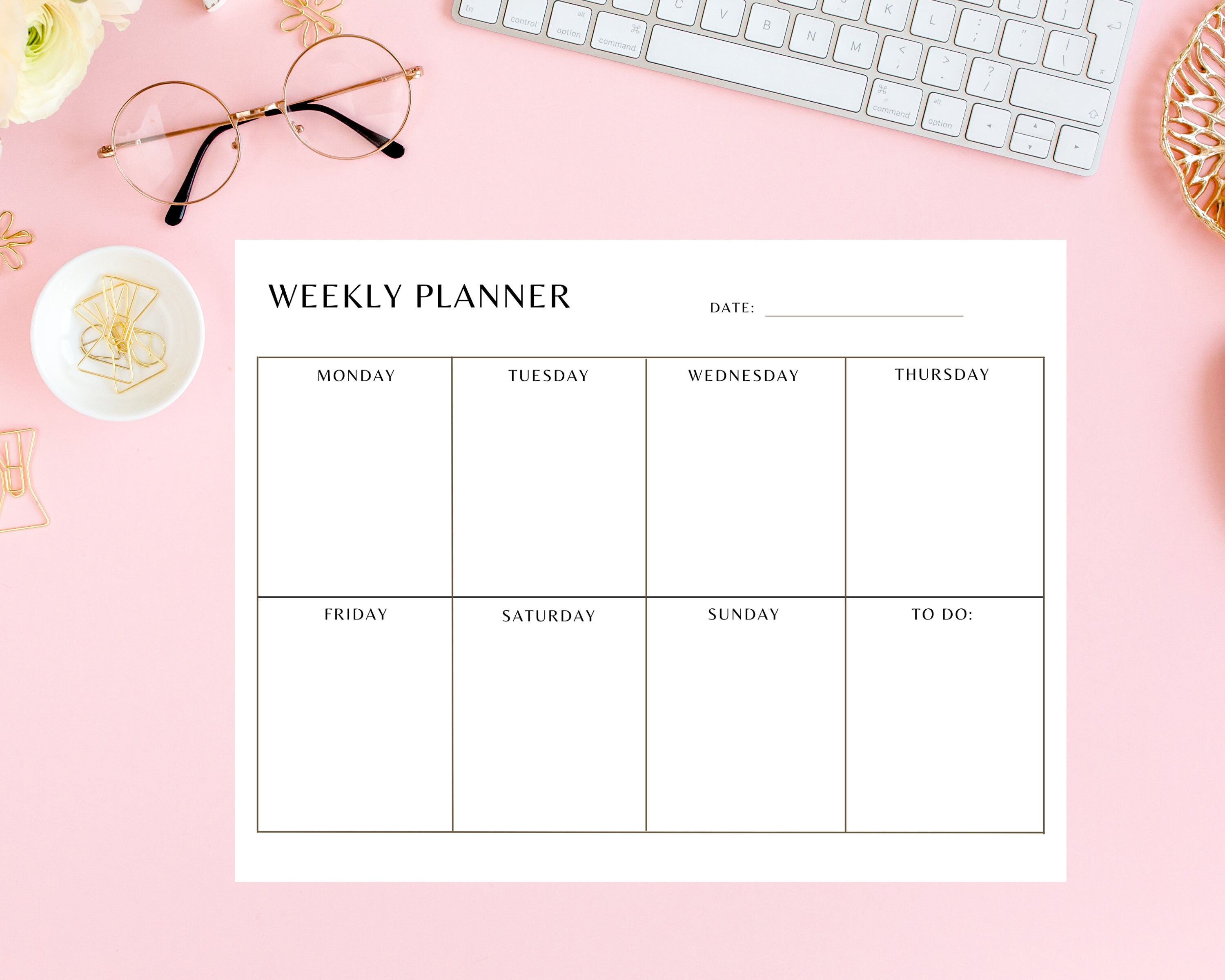 Weekly Plannerprintable Plannerto Do List - Etsy