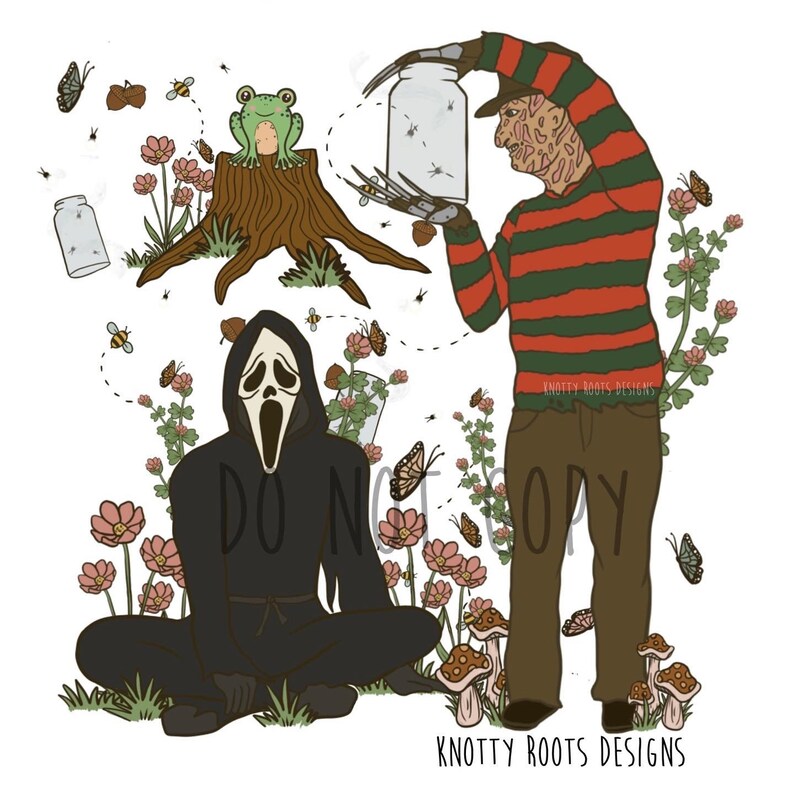 Cottagecore Horror Tee Cute Fall T-shirt Horror T-shirt - Etsy