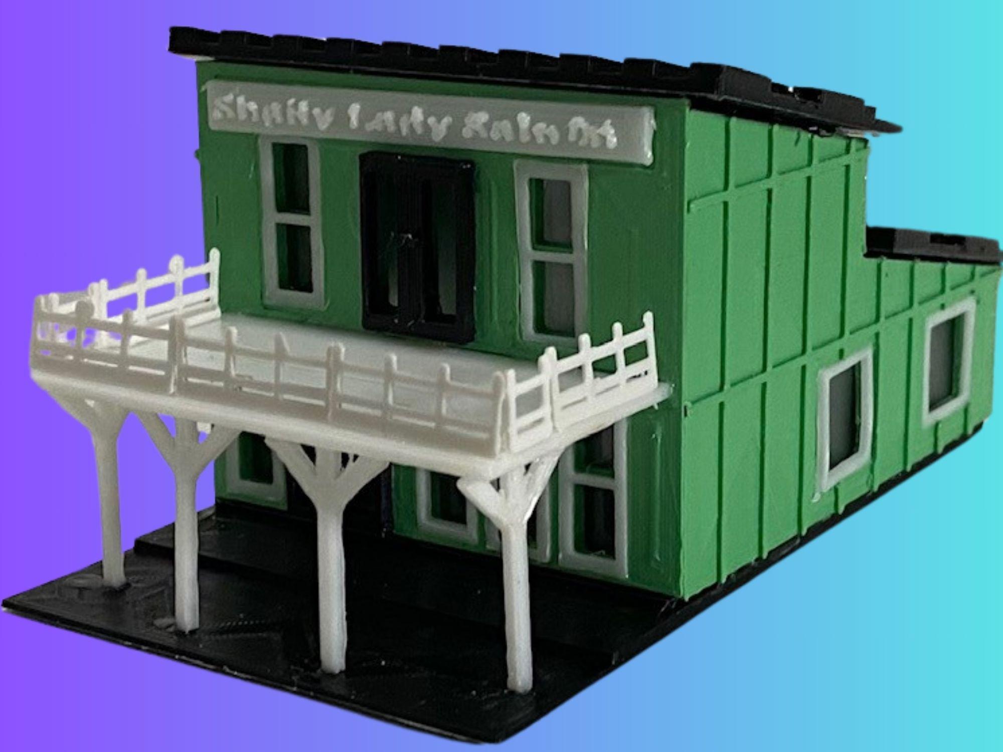 Shady Lady Saloon & Brothel Kit Scale Model W/ Video T, 1/330, Z, N, 1/ ...