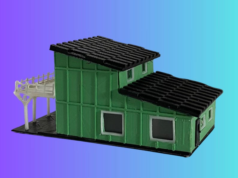 Shady Lady Saloon & Brothel Kit Scale Model W/ Video T, 1/330, Z, N, 1/ ...