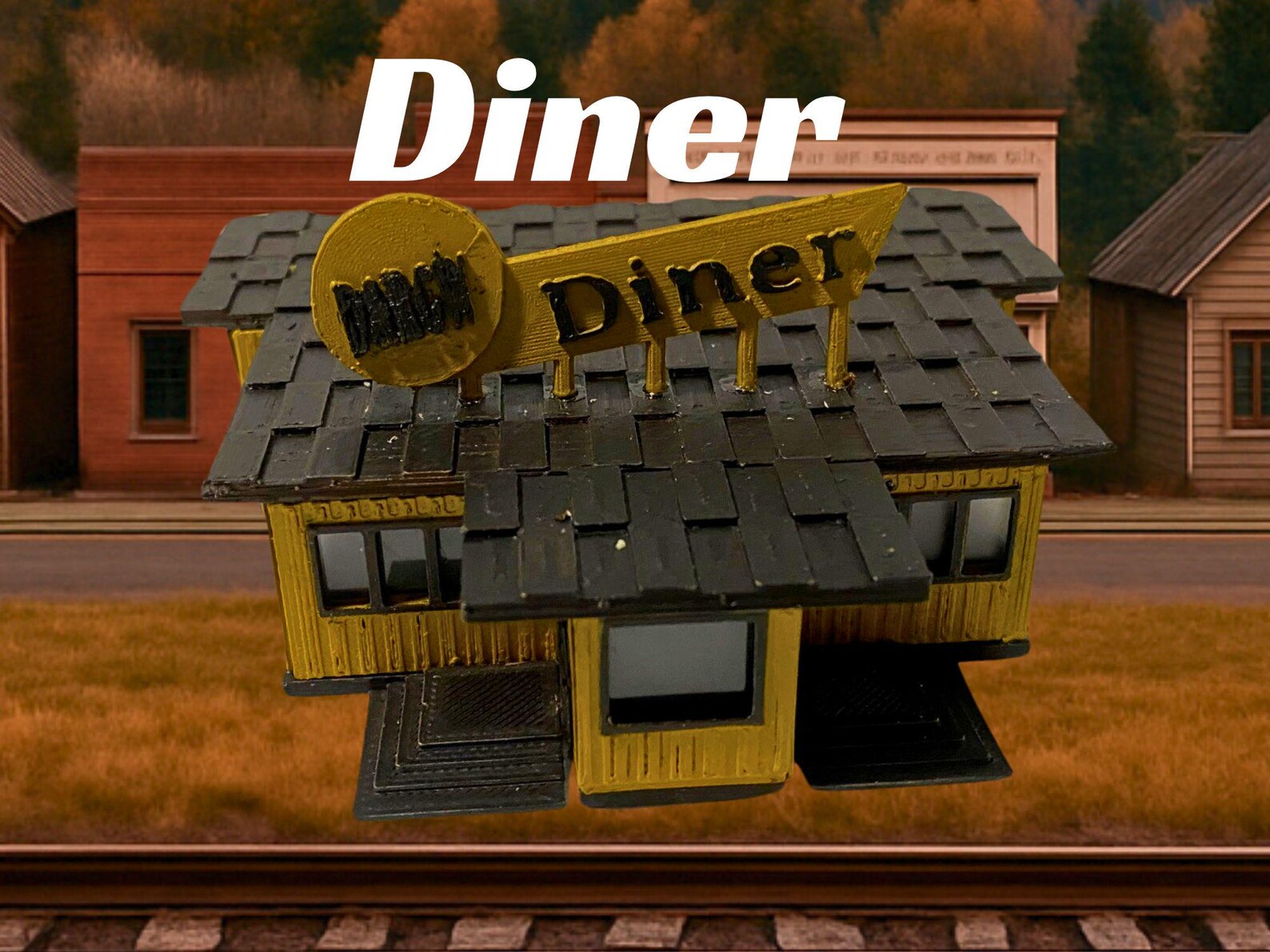 Assembled & Weathered Diner Custom Signage - Model Railroad Cabin | T ...