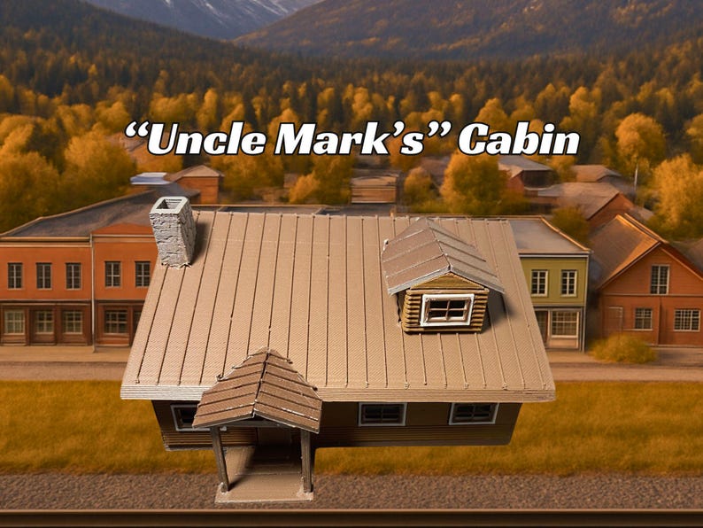 Uncle Mark's Cabin Kit - Scale Model Cabin W/ Video Instructions - T, 1 ...
