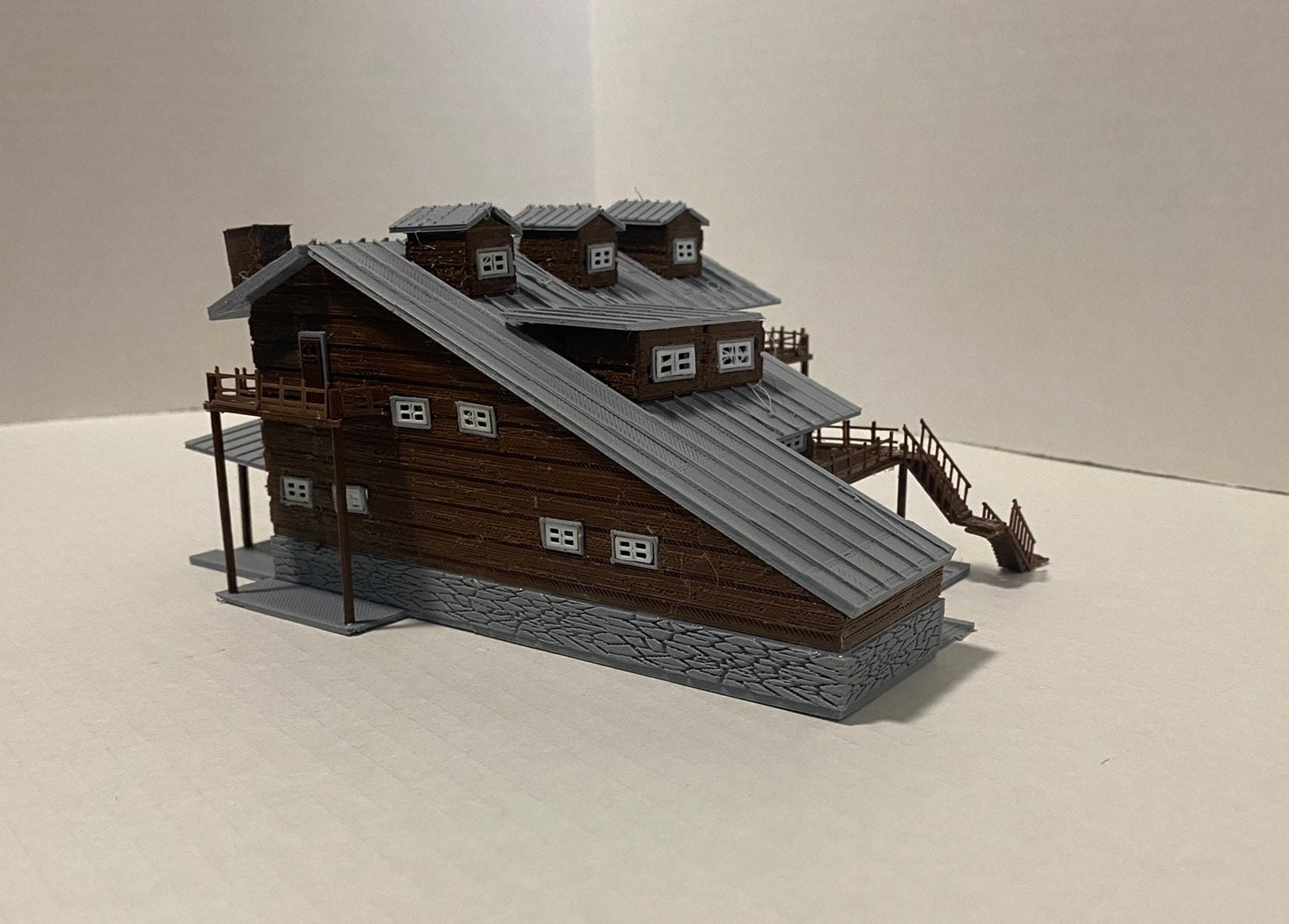 Assembled Scale Model Mountain Chalet/inn Z Scale, N Scale & HO Scale ...