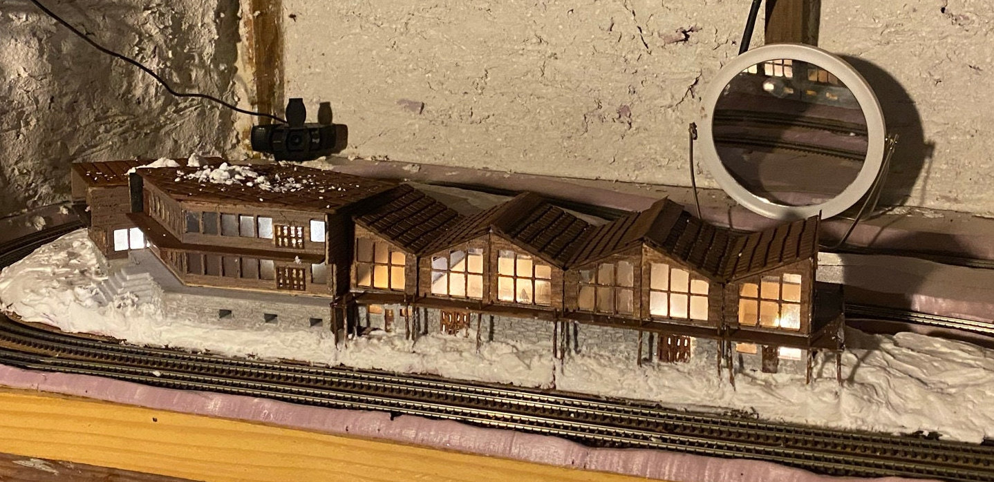 Ski Lodge Model Kit - Scale Model for Train Layout - HO, N, Z Scales ...