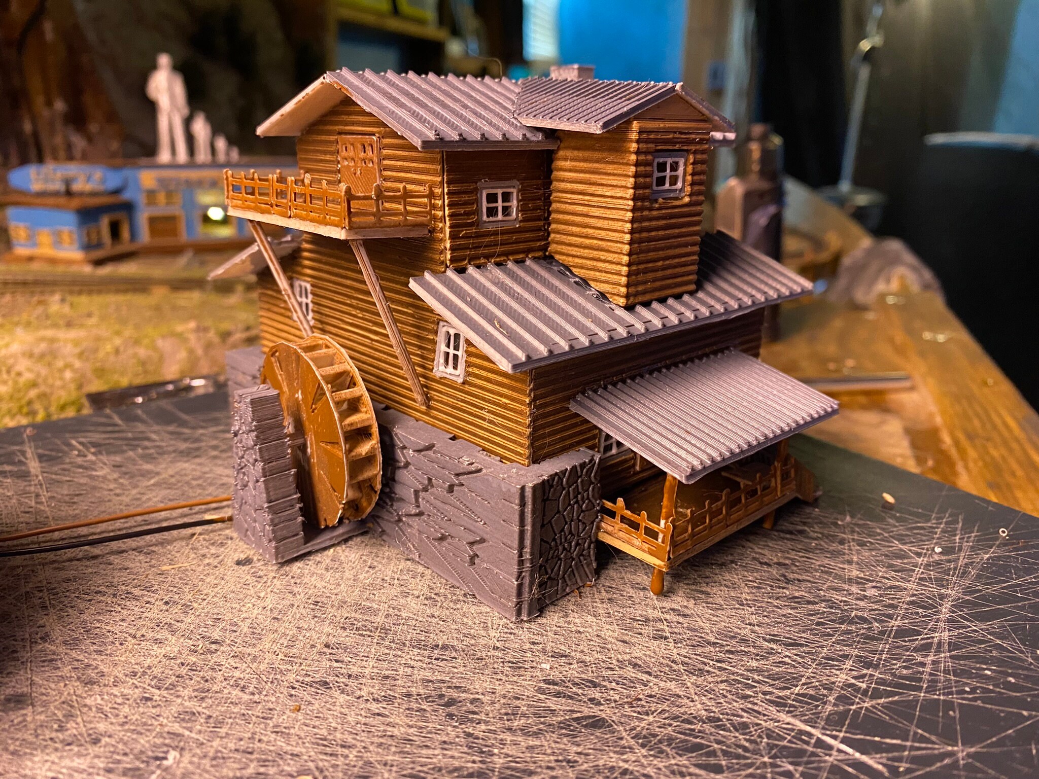 Assembled Model Water Mill for Model Railroads and Dioramas - Etsy