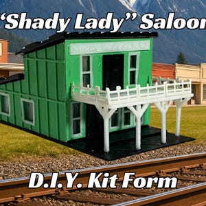 Shady Lady Saloon & Brothel Kit Scale Model W/ Video T, 1/330, Z, N, 1/ ...