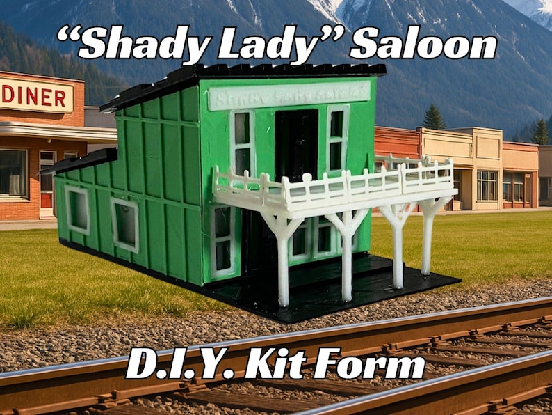 Shady Lady Saloon & Brothel Kit Scale Model W/ Video T, 1/330, Z, N, 1/ ...