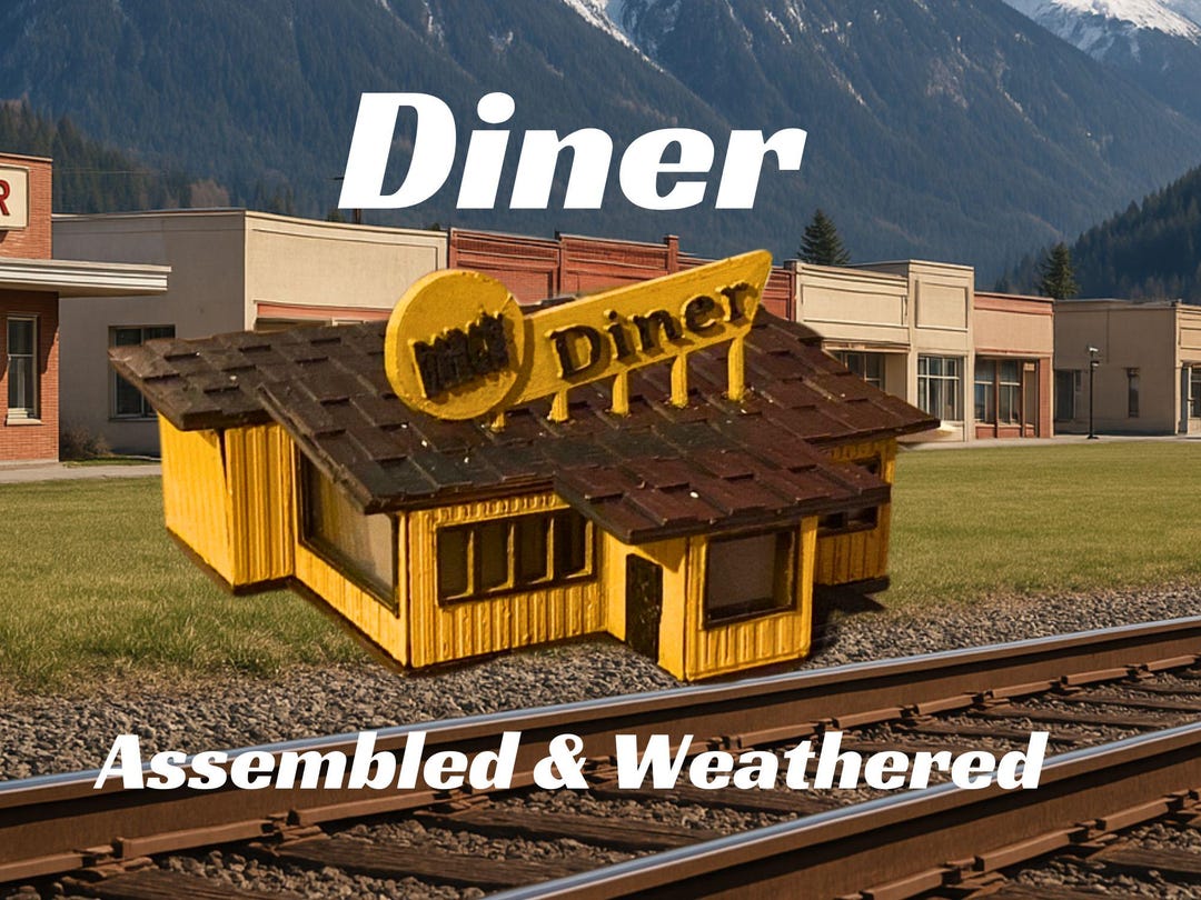 Assembled & Weathered Diner Custom Signage - Model Railroad Cabin | T ...