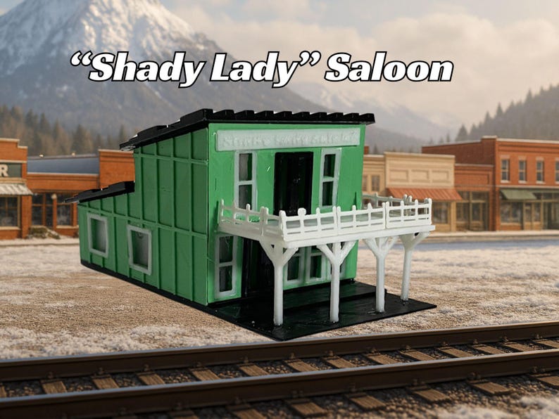 Shady Lady Saloon and Brothel - Assembled Model - Z, N, 1/144, HO, S, O ...