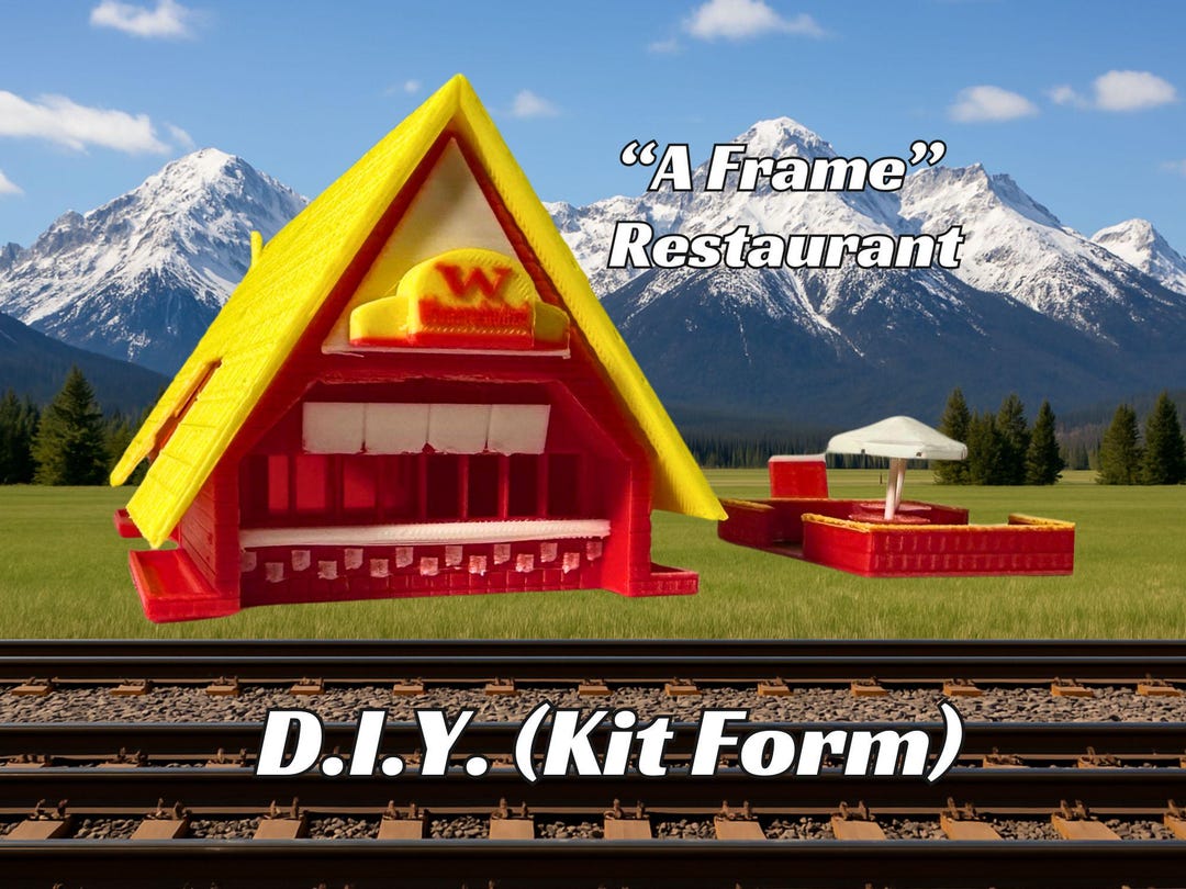 A-frame Restaurant Kit - Scale Model With Video - 1-220, 1-160, 1-144 ...
