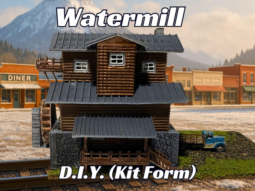 DIY Watermill Kit - 1-450, 1-220, 1-160, 1-87, 1-64, 1-48 Scales ...