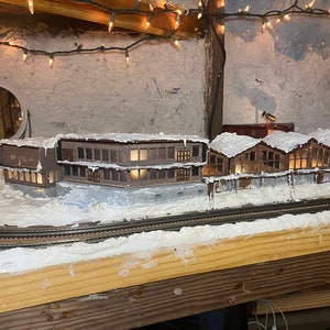 Ski Lodge Model Kit - Scale Model for Train Layout - HO, N, Z Scales ...