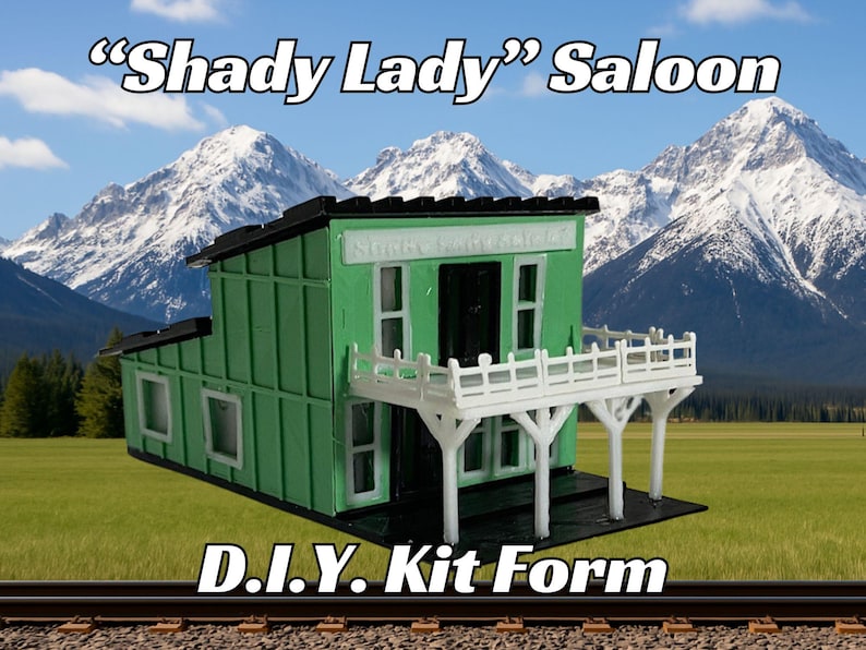 Shady Lady Saloon & Brothel Kit Scale Model W/ Video T, 1/330, Z, N, 1/ ...