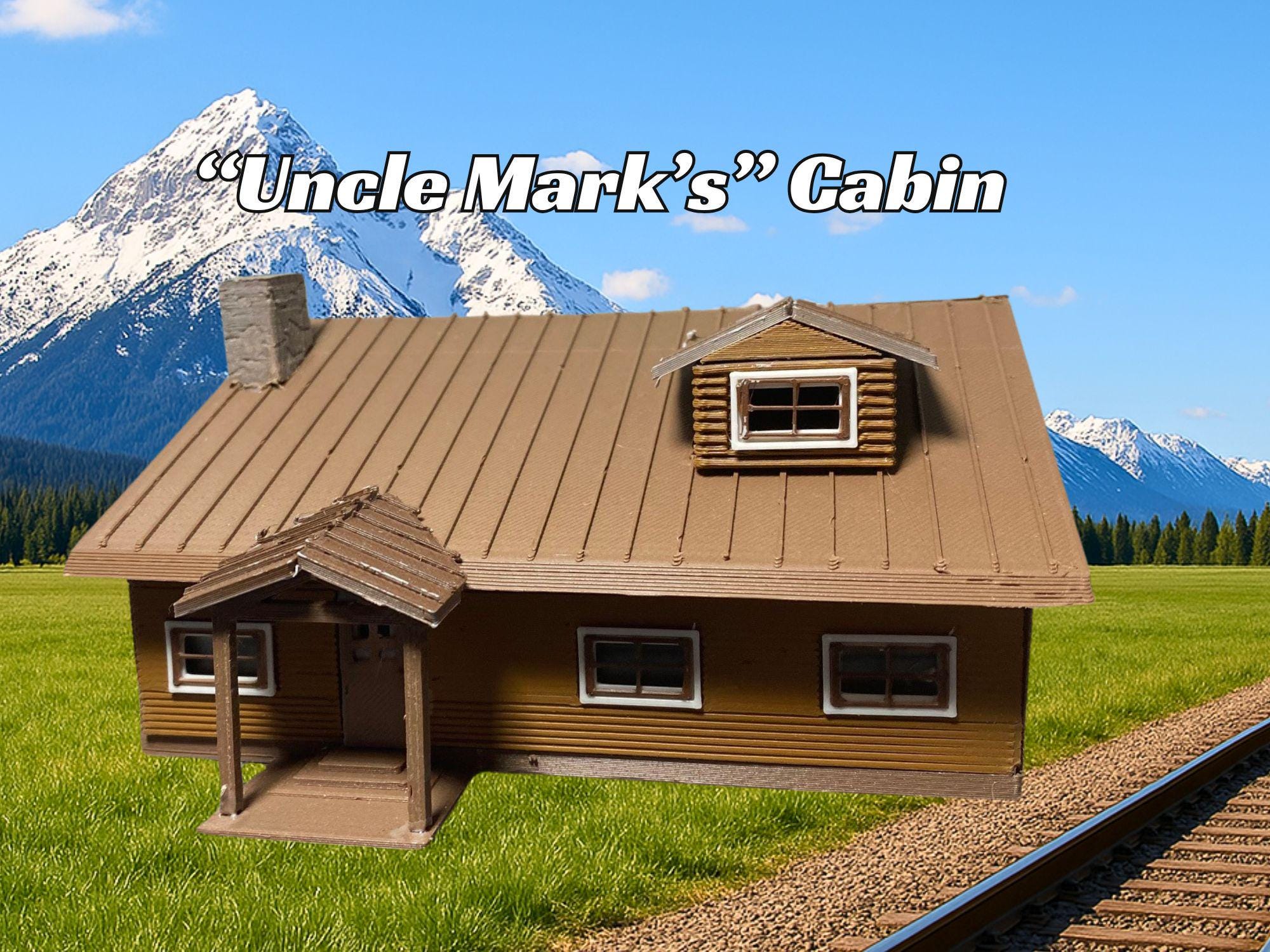 Uncle Mark's Cabin Kit - Scale Model Cabin W/ Video Instructions - T, 1 ...