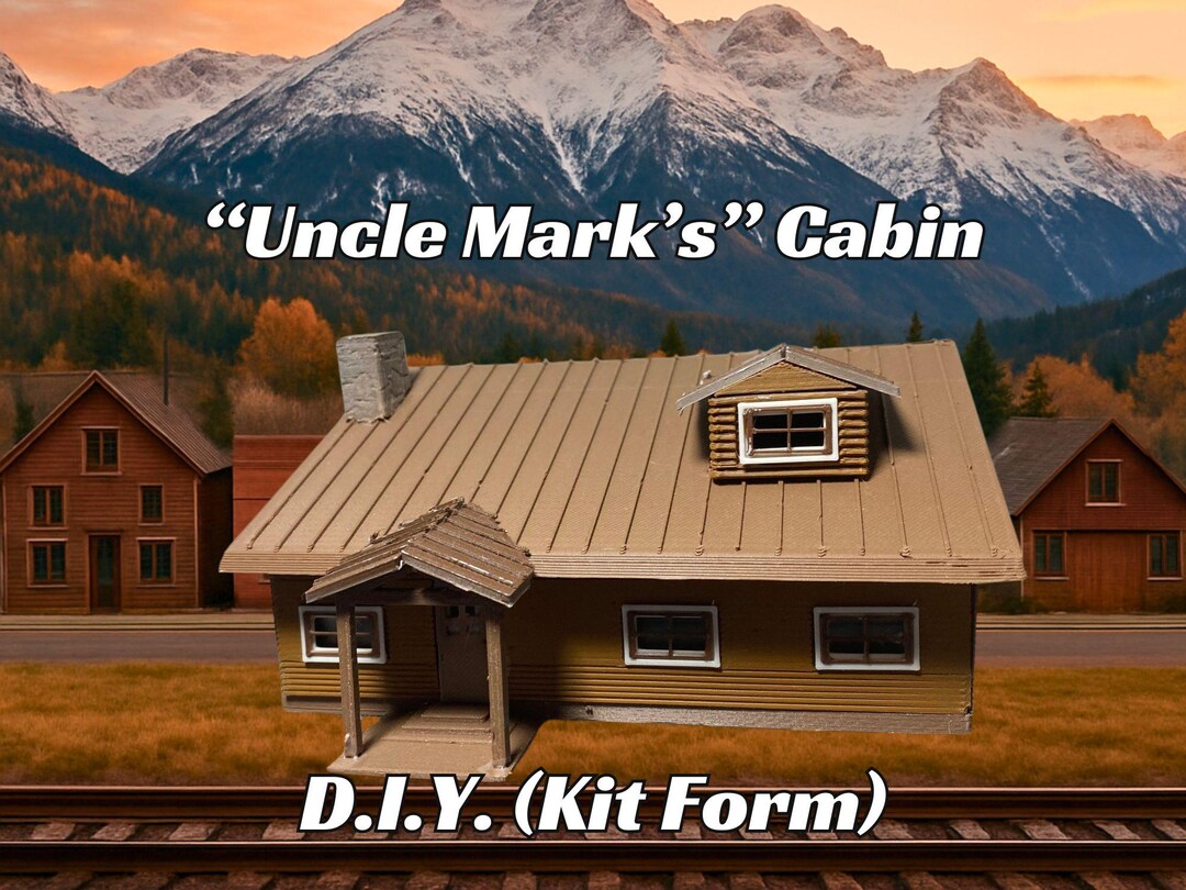 Uncle Mark's Cabin Kit - Scale Model Cabin W/ Video Instructions - T, 1 ...