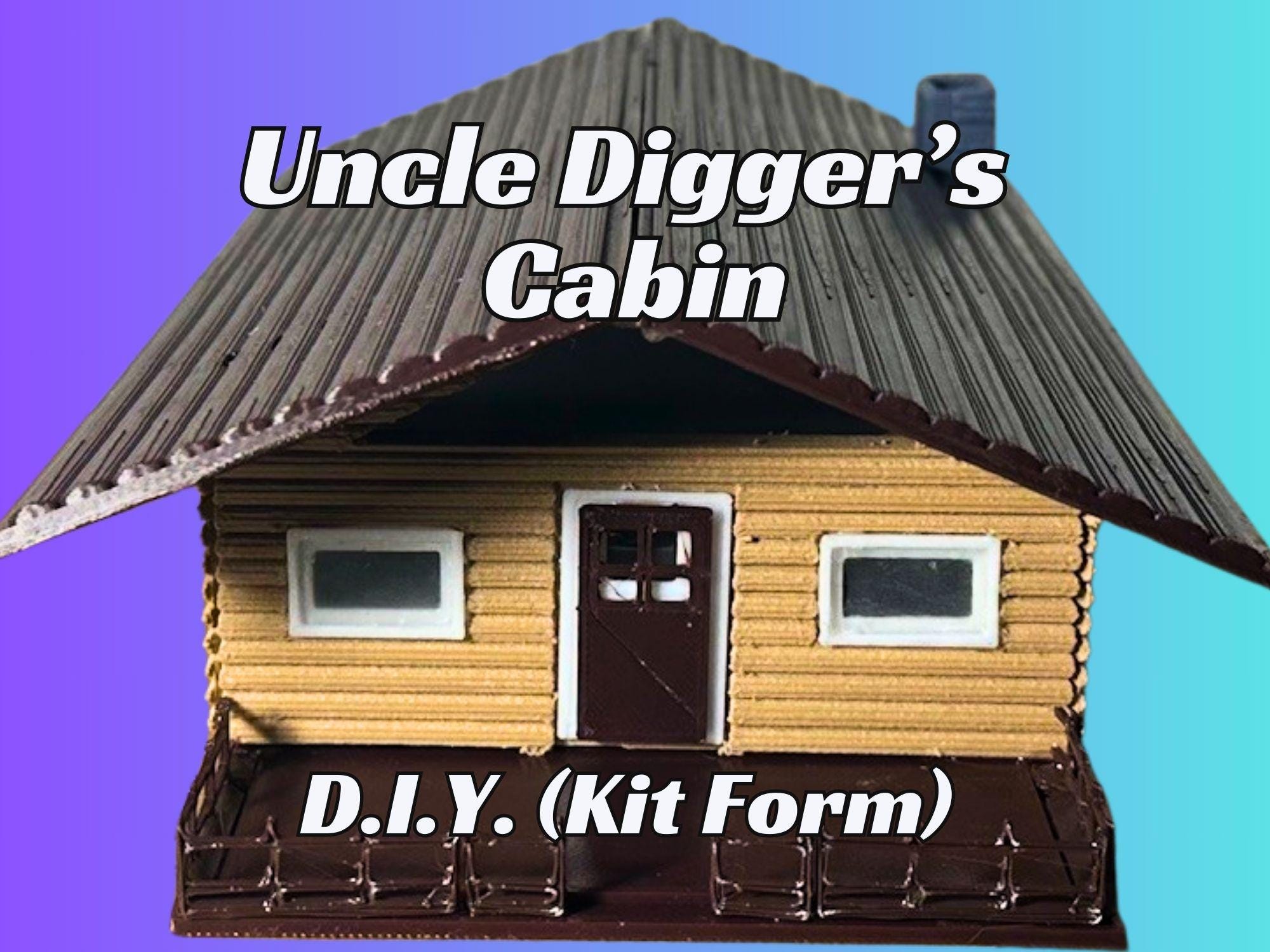 Ho Scale Log Cabin Wilderness Woodland Scenics HO Scale Buildings