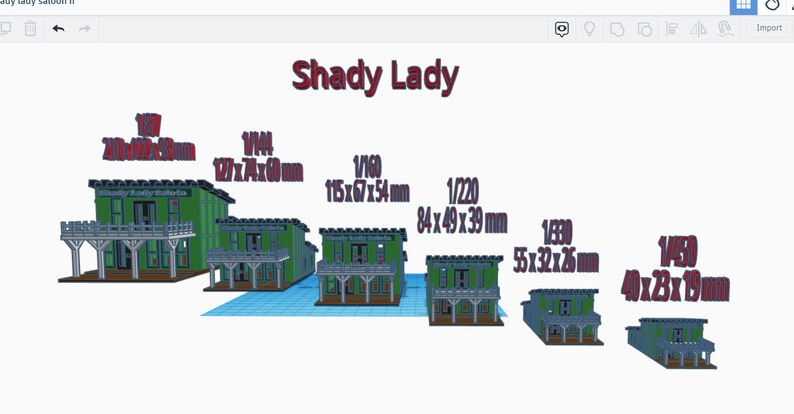 Shady Lady Saloon & Brothel Kit Scale Model W/ Video T, 1/330, Z, N, 1/ ...