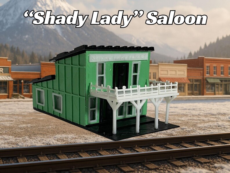 Shady Lady Saloon & Brothel Kit Scale Model W/ Video T, 1/330, Z, N, 1/ ...