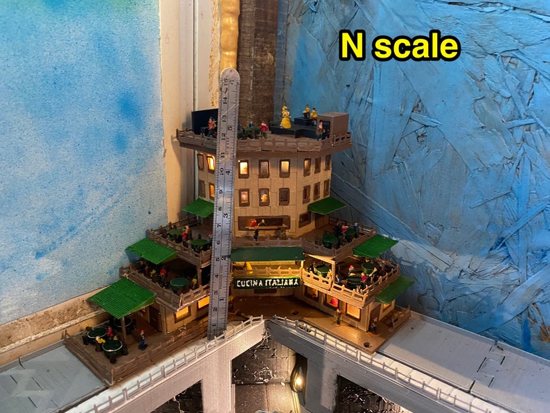 Urban Commercial Building Assembled Model 1-220, 1-160, 1-87 Scales ...