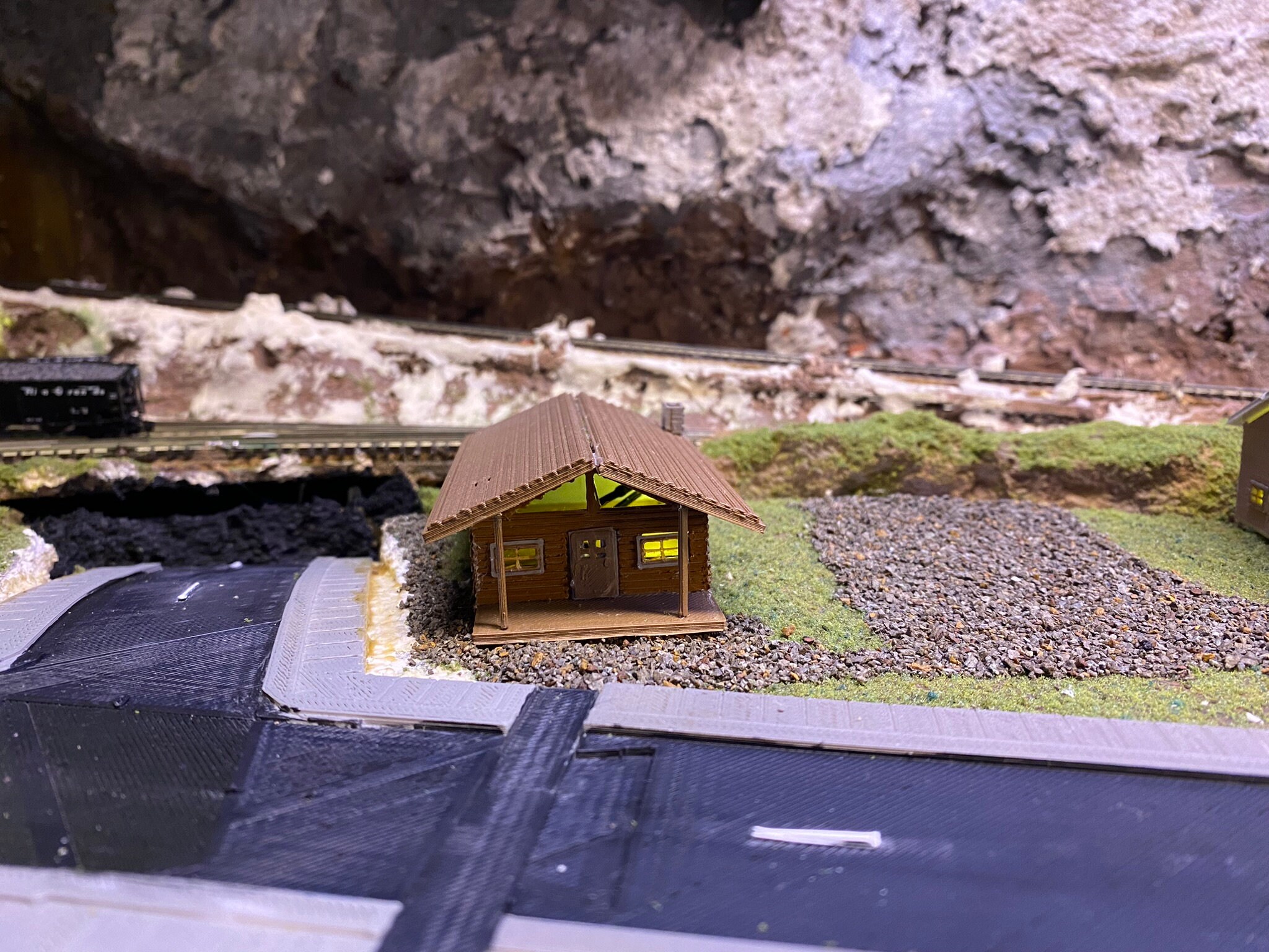 Assembled Scale Model Structure Kit uncle Digger's Cabin Z 1/220, N 1/ ...