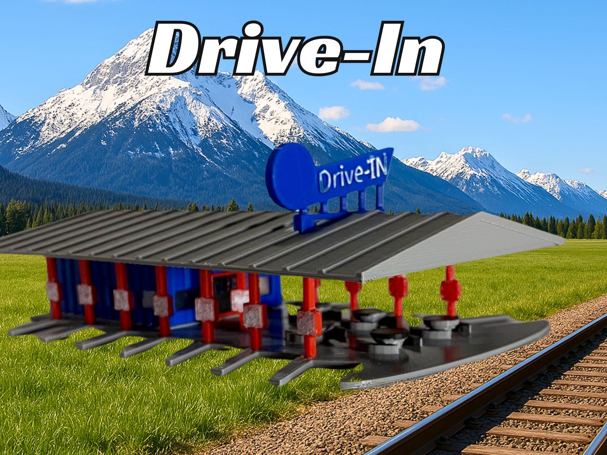 Mom & Son's Drive-in Theater Kit - Scale Model W/ Video - Z (1/220), 1/ ...