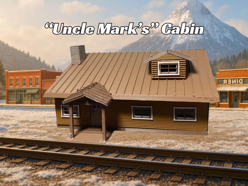 Uncle Mark's Cabin Kit - Scale Model Cabin W/ Video Instructions - T, 1/330, Z, N, 1/144, HO, S ...