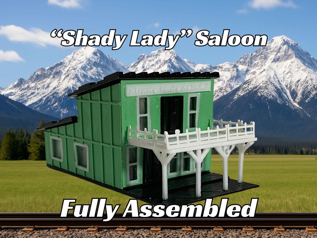Shady Lady Saloon and Brothel - Assembled Model - Z, N, 1/144, HO, S, O ...