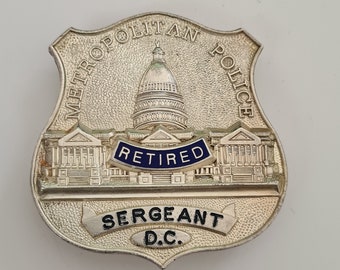 Police Retired Badge - Etsy