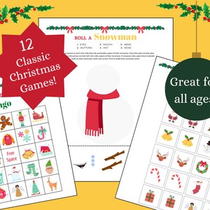 Christmas Party Games Bundle for All Ages Printable - Etsy